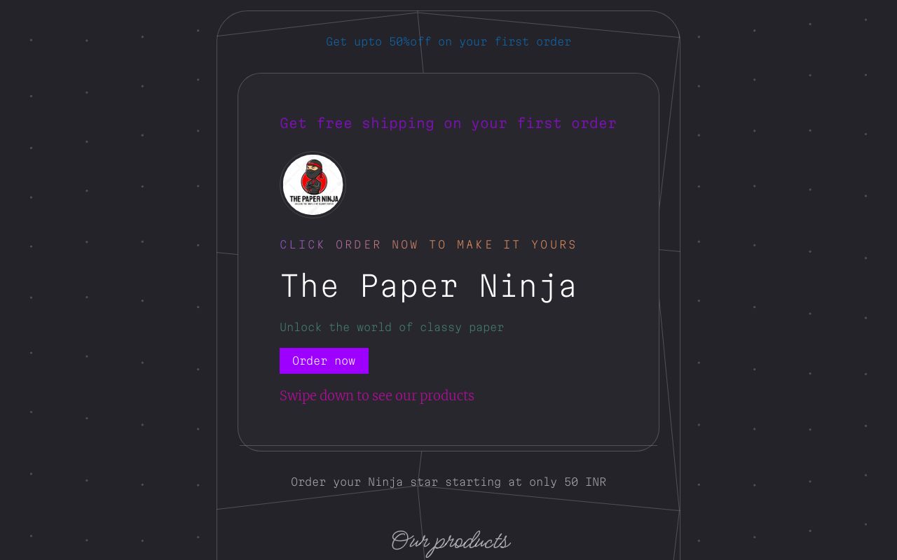 The Paper Ninja